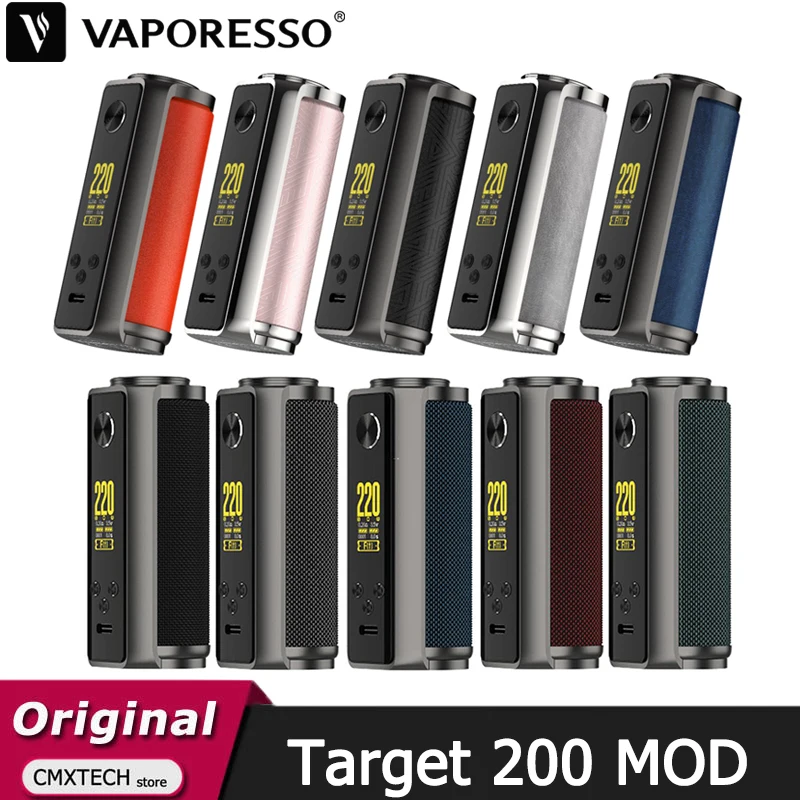 Original-Vaporesso-Target-200-MOD-200W-Box-MOD-Vape-Pod-Electronic-Cigarette-Vaporizer-Support ...