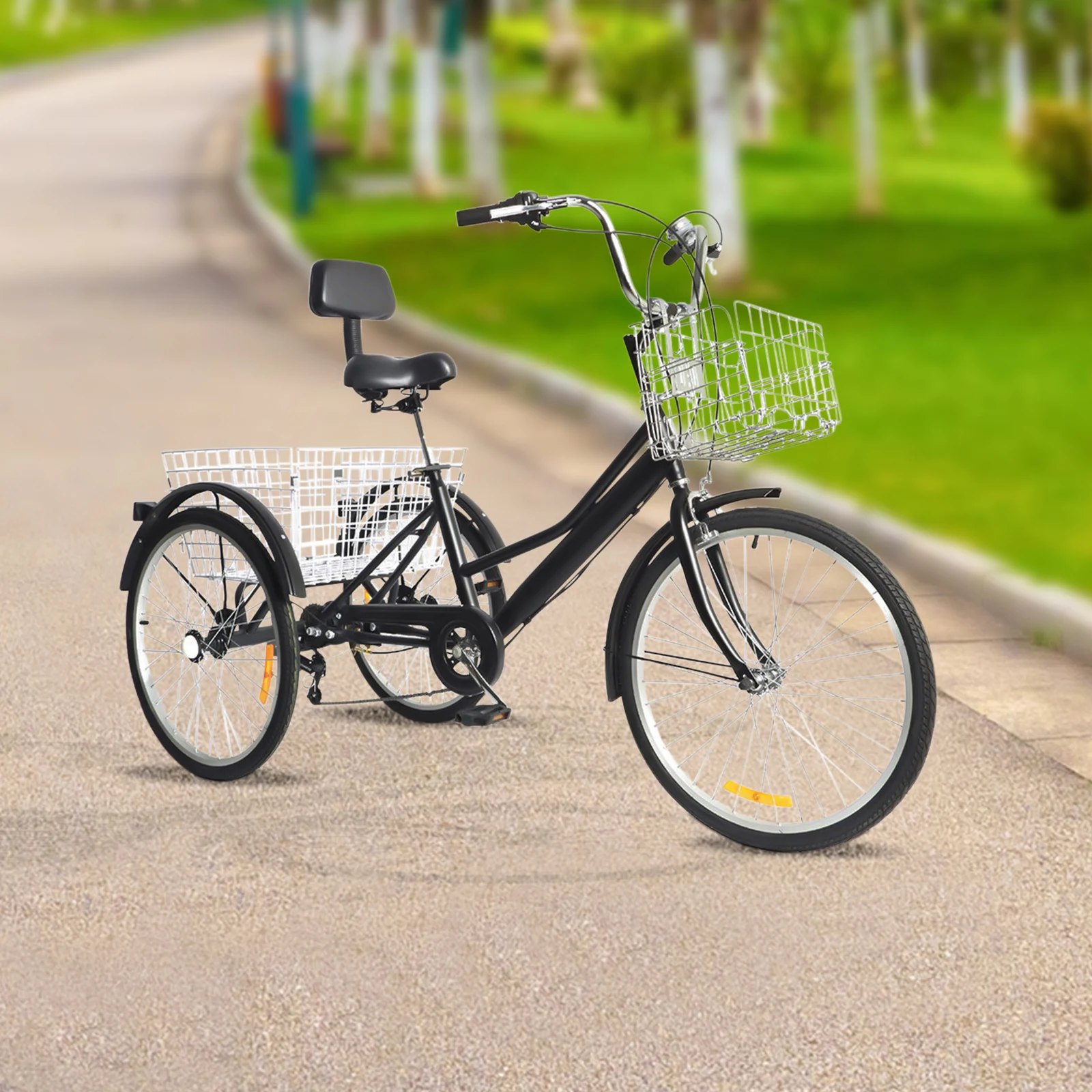 Modern-24-Inch-7-Speeds-High-Carbon-Steel-Tricycle-with-Front-Frame ...