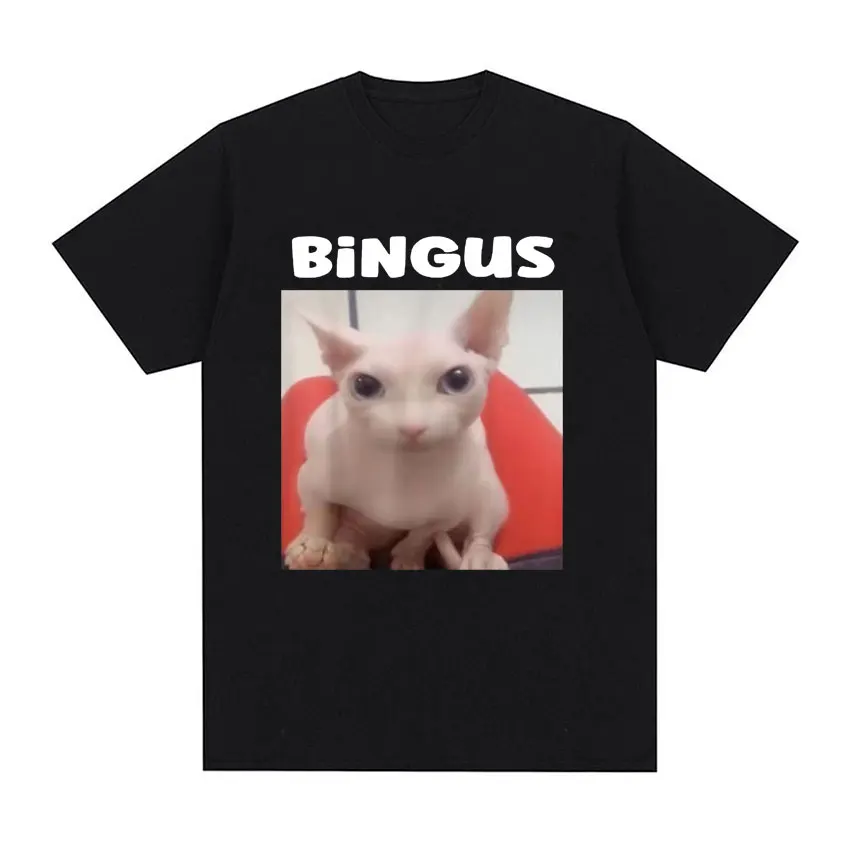 Bingus-Meme-Funny-Cute-Cat-Graphic-T-Shirt-for-Men-Women-Fashion-Casual ...