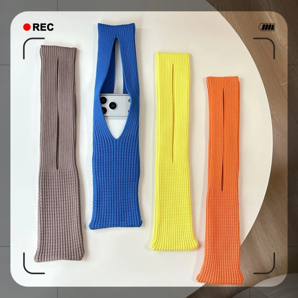 Pocket Knitted Phone Bag for iPhone Full Series 2025 New iPhone 17 Pro ...