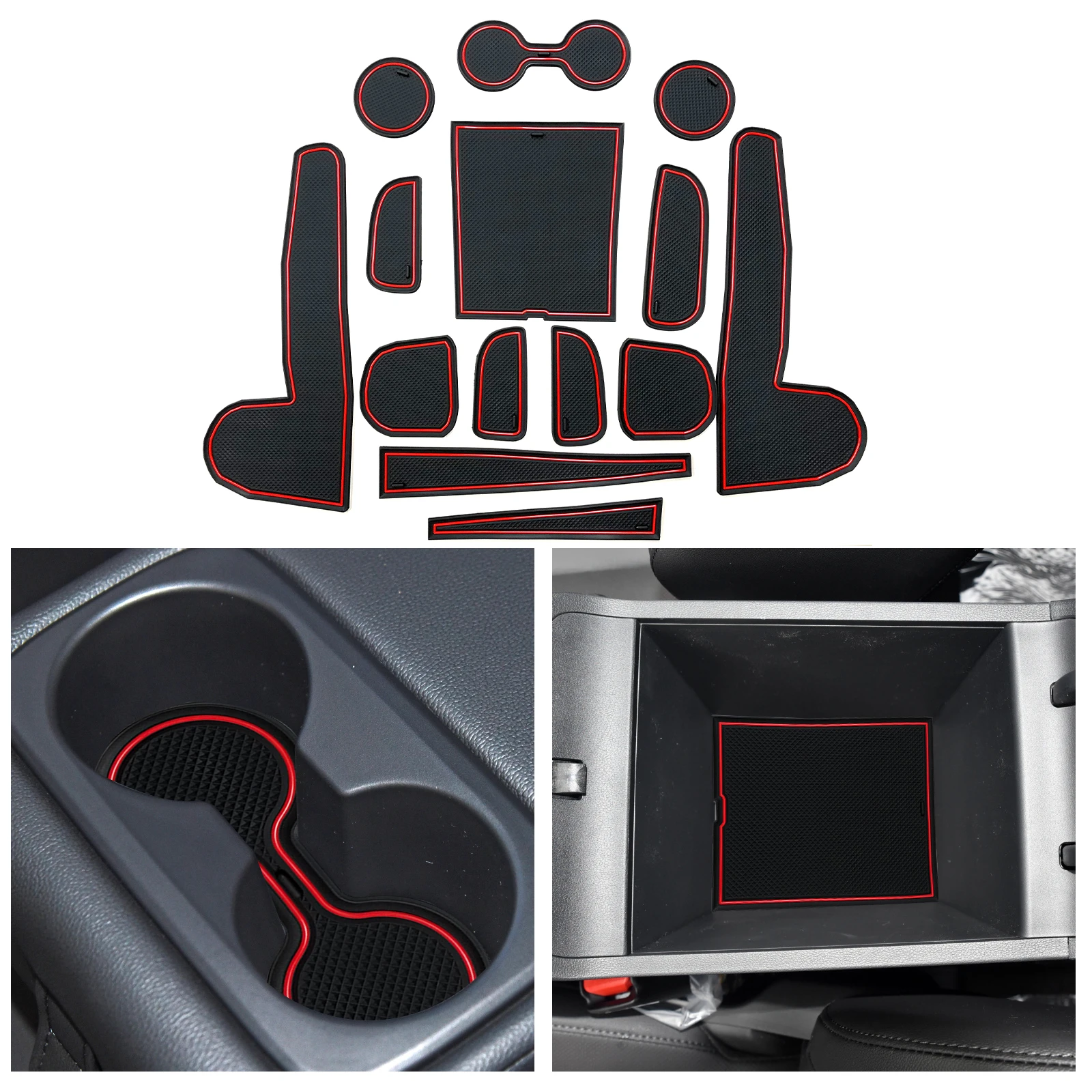 LFOTPP Car Door Groove Mat for Tucson NX4 2021 2022 2023 Anti Slip Door ...