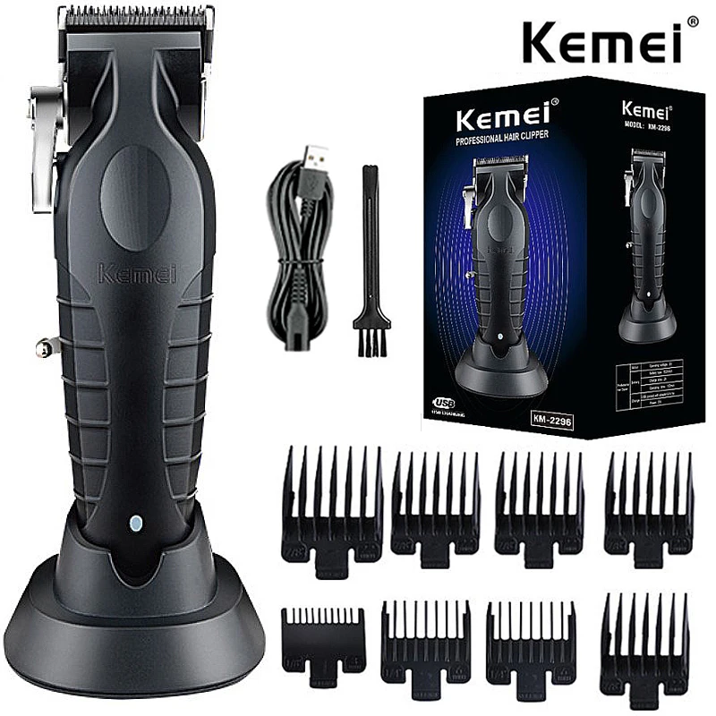Kemei-Professional-Hair-Clipper-For-Men-Adjustable-Cordless-Electric-Hair-Trimmer-Rechargeable ...