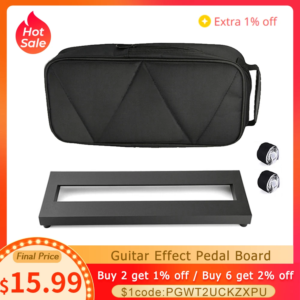 Guitar-Effect-Pedal-Board-Aluminum-Alloy-Pedalboard-15-4-9-Inch-Small ...