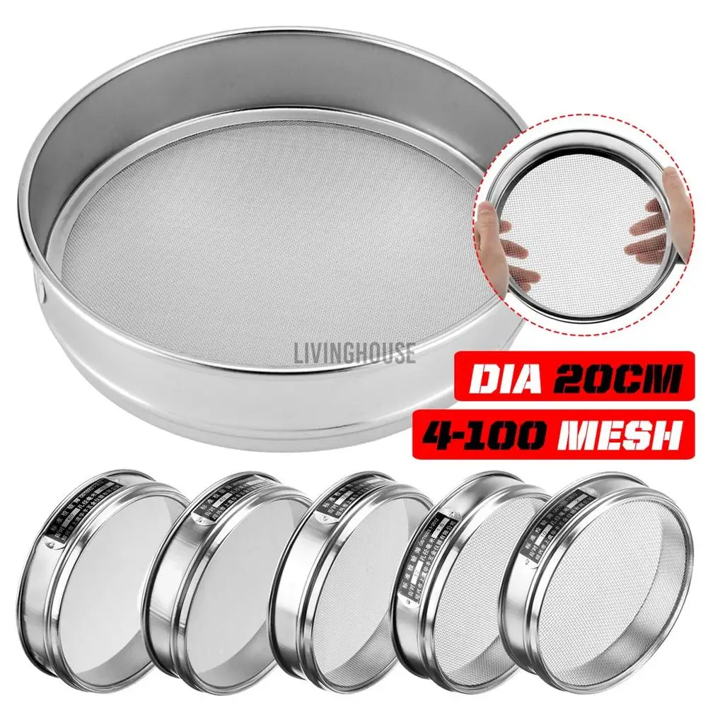 Lab-4-100-Mesh-Standard-Test-Sieve-Dia-200mm-4-75-0-15mm-Stainless ...