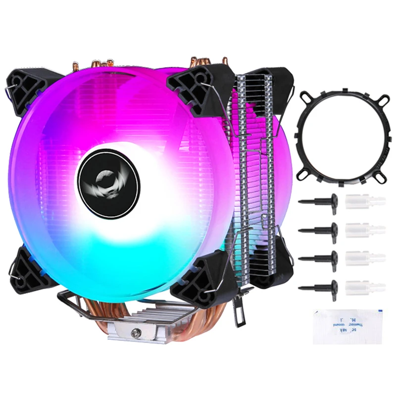 CPU-Cooling-120mm-Fan-Air-cooled-4-Heat-Pipe-Suitable-For-Installing ...