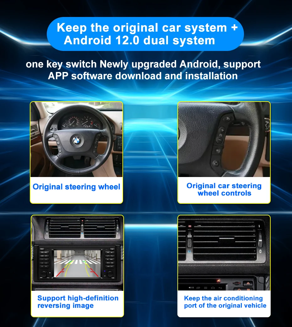 Автомагнитола Lelv для BMW X5 E53 E39 E38 1996-2004, 7 дюймов, Android 12 | AliExpress