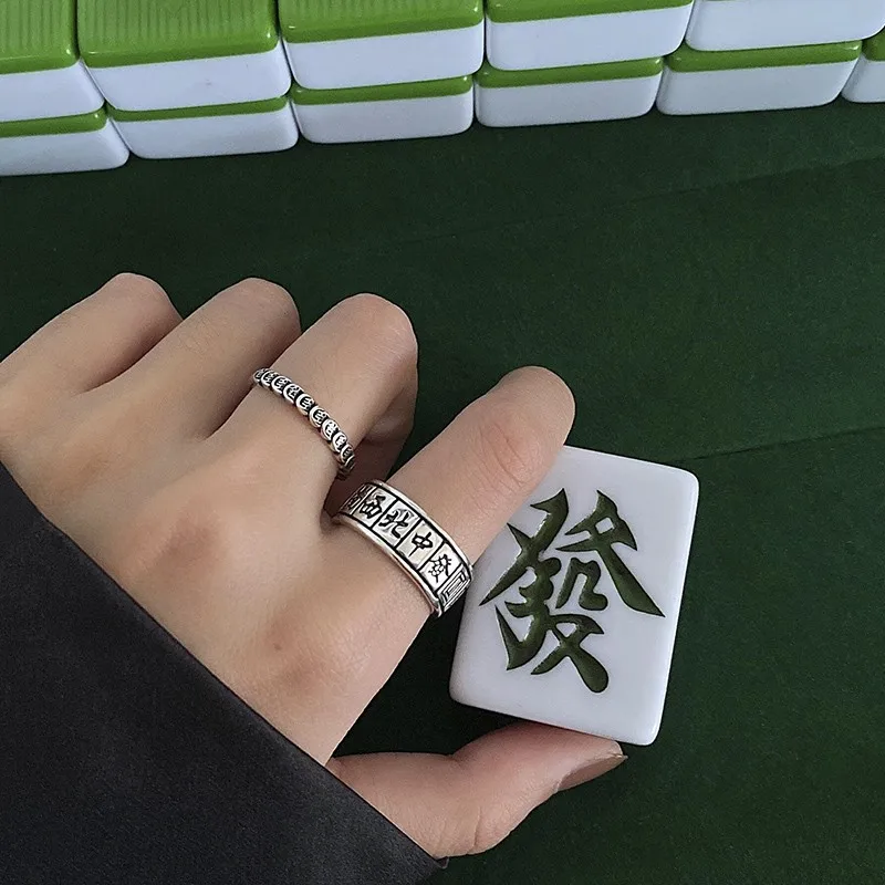 Vintage-Silver-Made-Old-Chinese-Fortune-Mahjong-Ring-Female-Niche ...