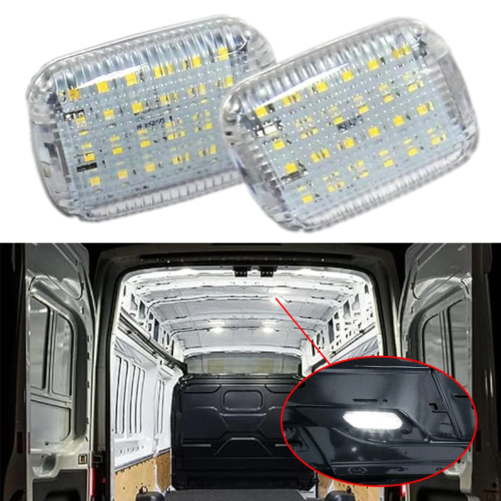 2pcs-6000K-Interior-Dome-Lights-For-Ford-Transit-150-250-350-350-HD-Van ...