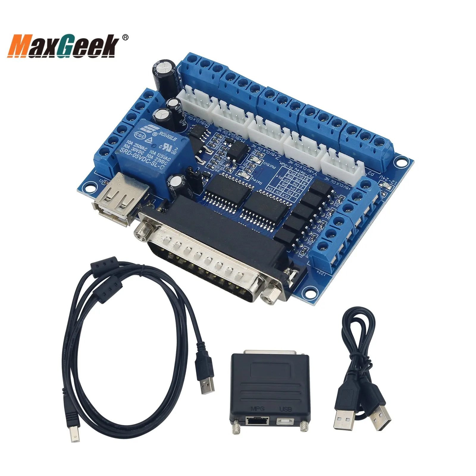 Cncdrive Uc100 Usb To Parallel Cnc Motion Controller Board 4 Axis Stand ...
