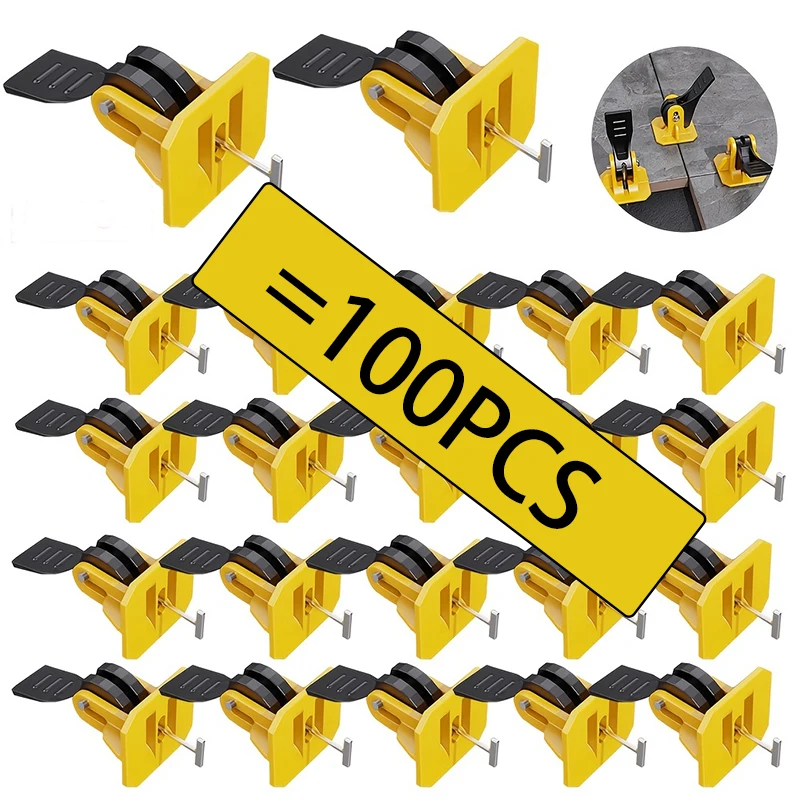 100PCS-ReusableTile-Leveling-System-For-Floor-Tiles-Tile-Leveling-Hand ...