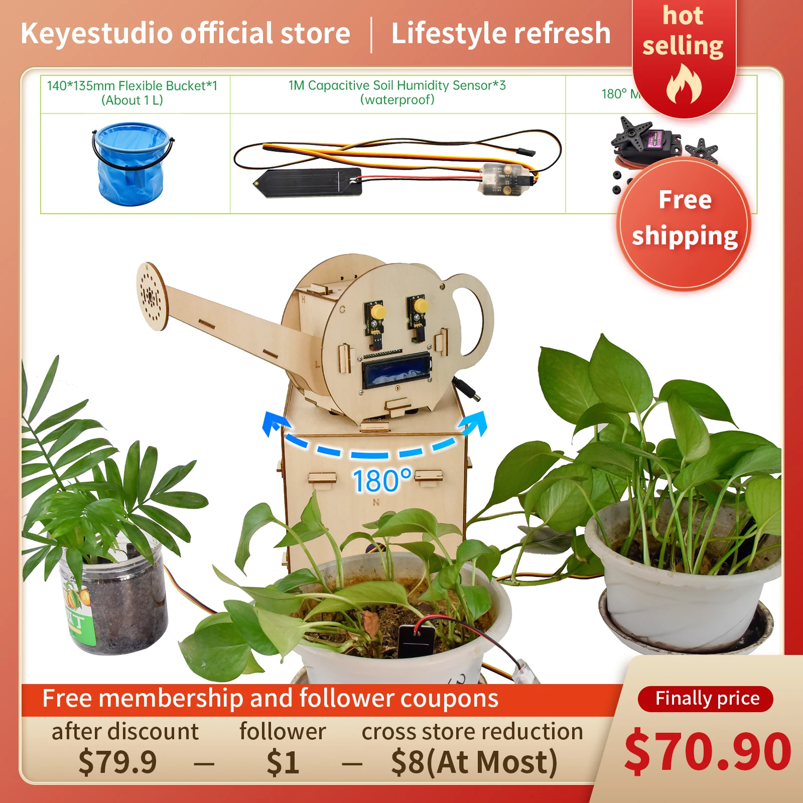 Keyestudio Kit de aprendizaje para Arduino, Kit de Inicio de riego ...