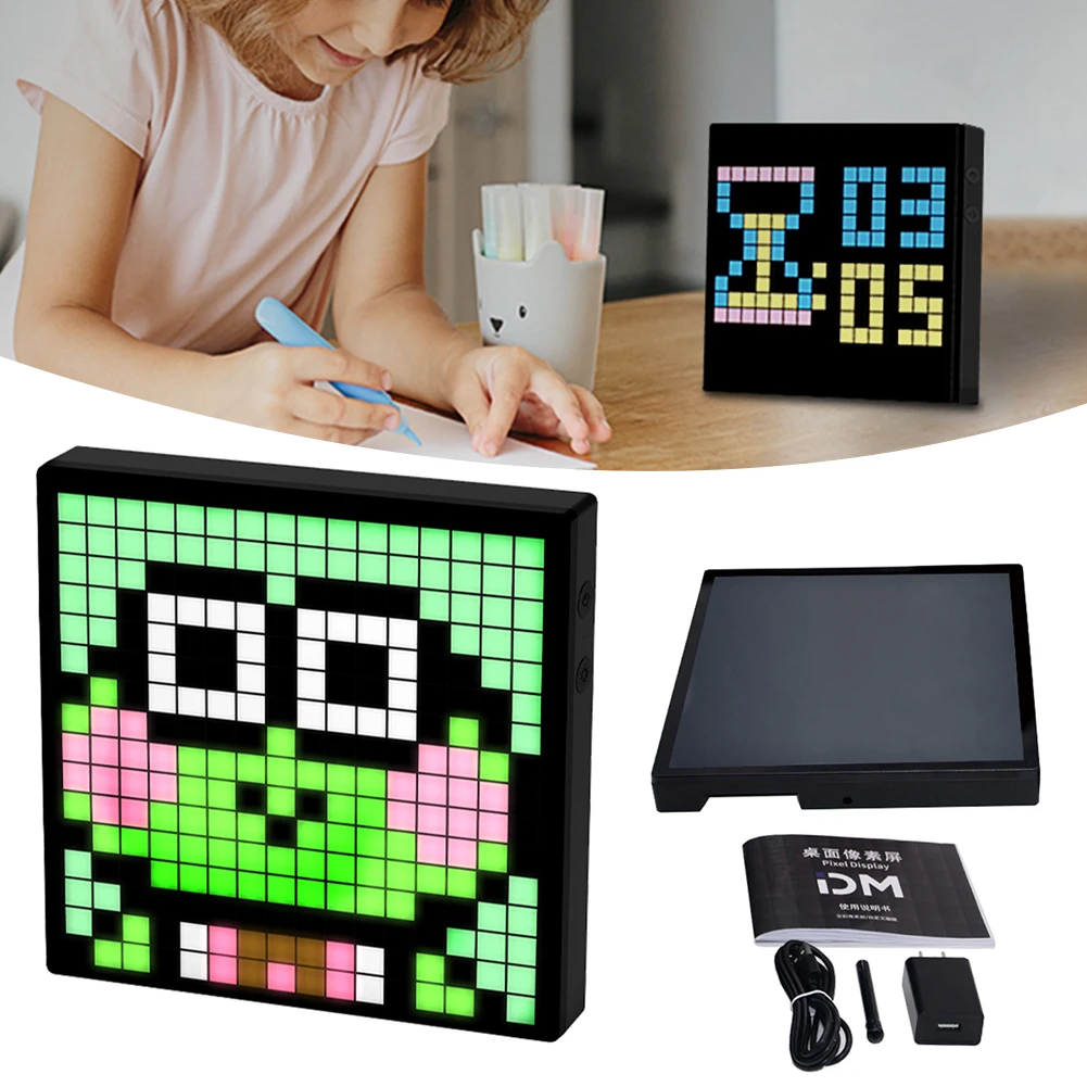 Smart-LED-Matrix-Pixel-Panel-Lamp-USB-Text-Car-Sign-Display-Window-APP ...