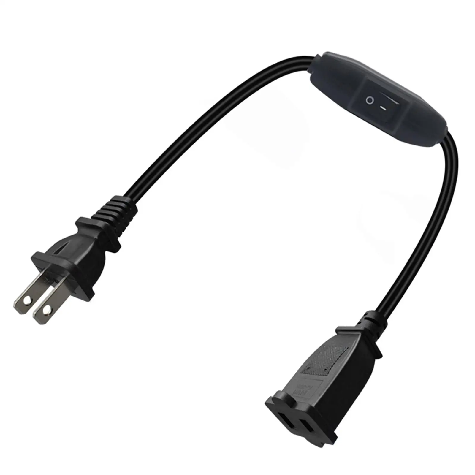 2-Prong-Polarized-Extension-Cord-with-Switch-Short-Male-Female-Cable ...