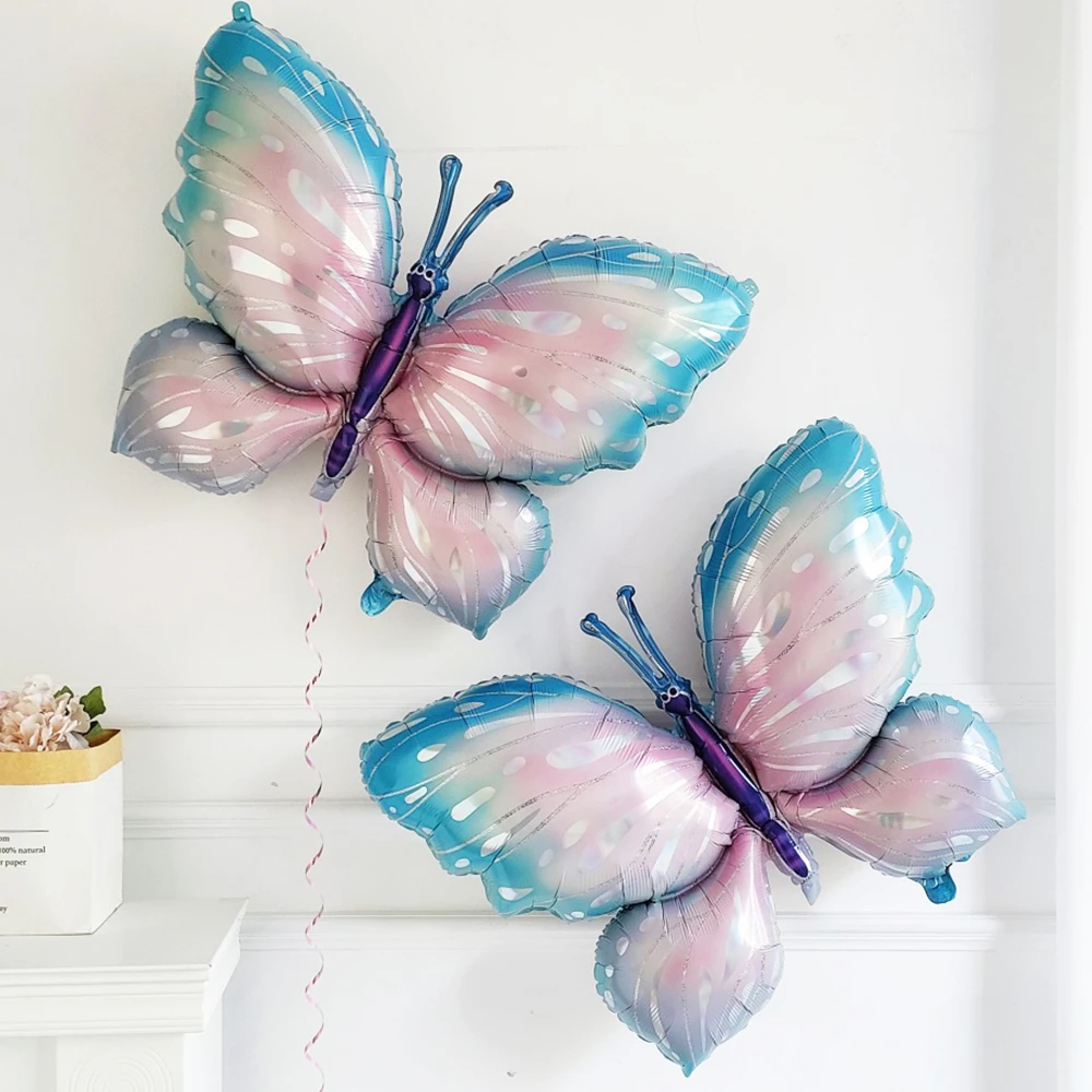 Large Butterfly Aluminum Foil Balloons Colorful Butterfly Balloon ...