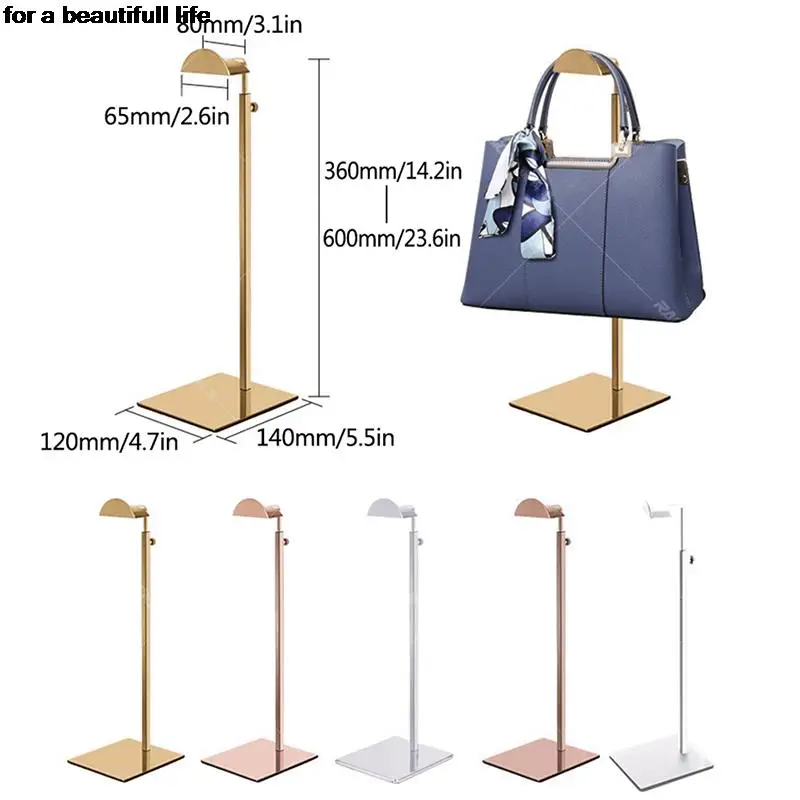 1pc-Adjustable-Polished-Gold-Silver-Hanging-Bag-Handbag-Shelf-Display ...