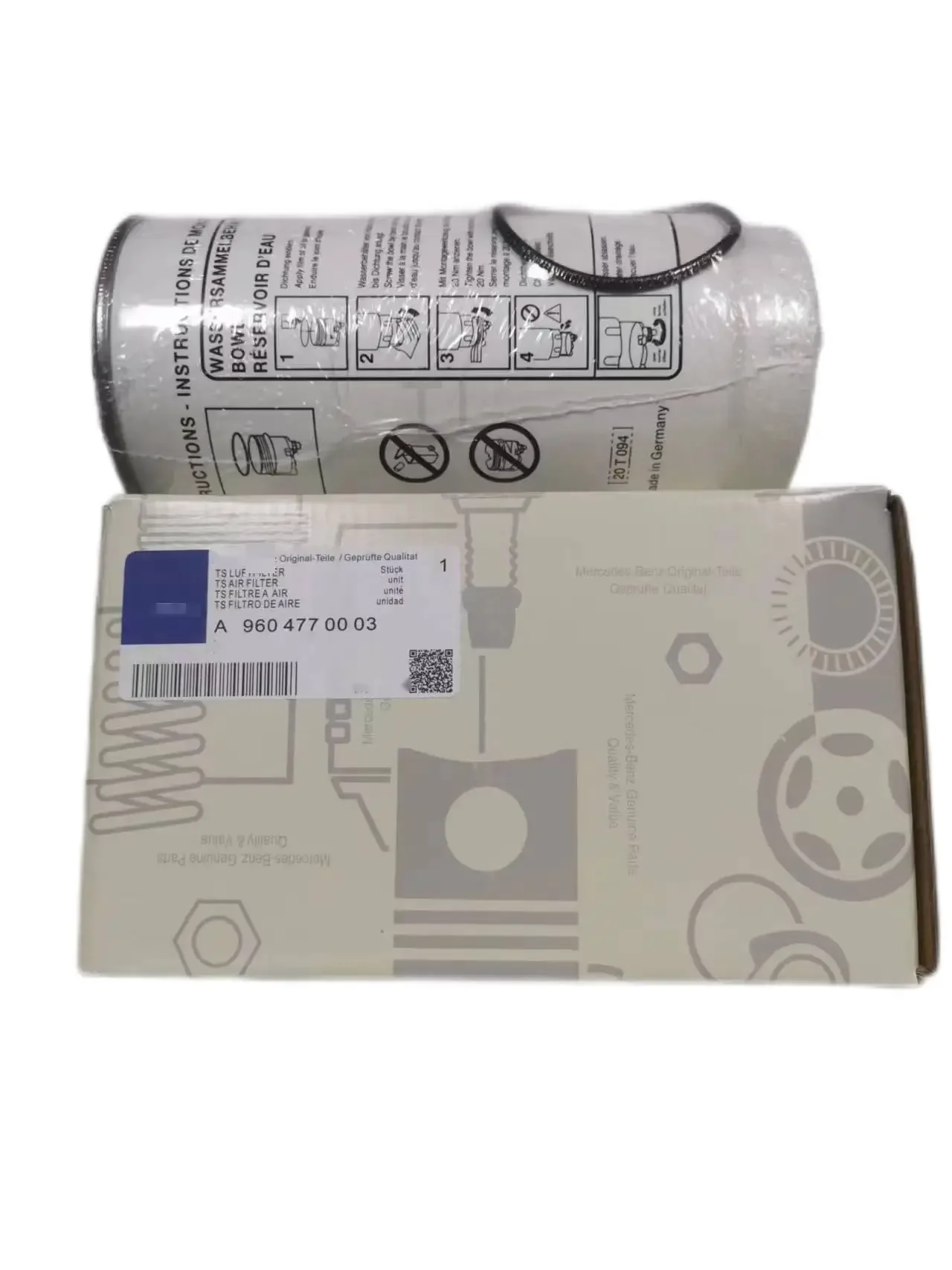 메르세데스 벤츠 KAMAZ 트럭 디젤 및 물 분리기 필터 요소, OEM A9604770003 A9604770503 ...