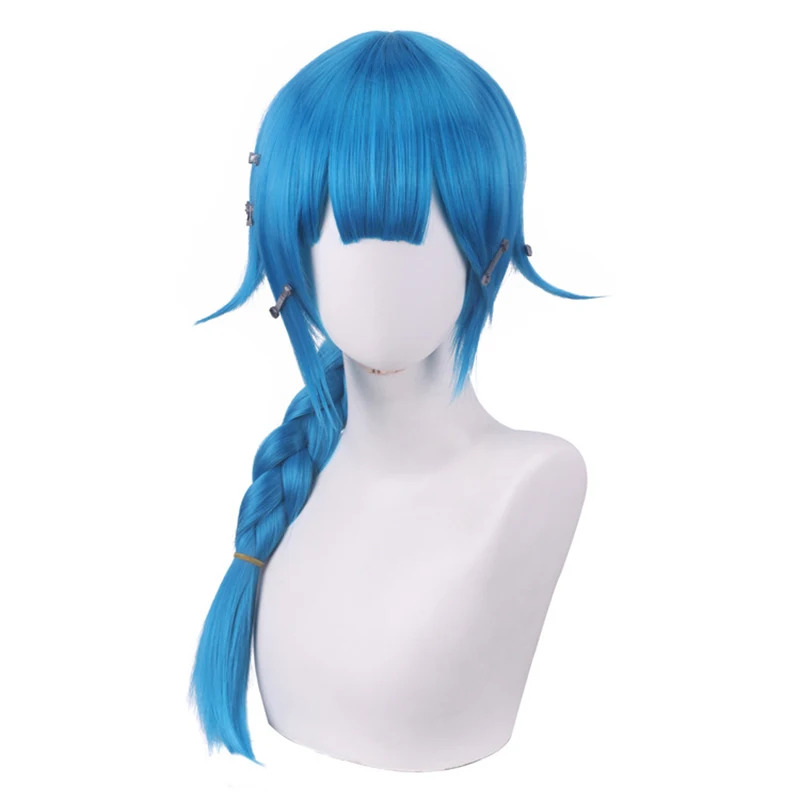 Arcane Jinx Blue Braid Wig Cosplay Costume Heat Resistant Synthetic ...