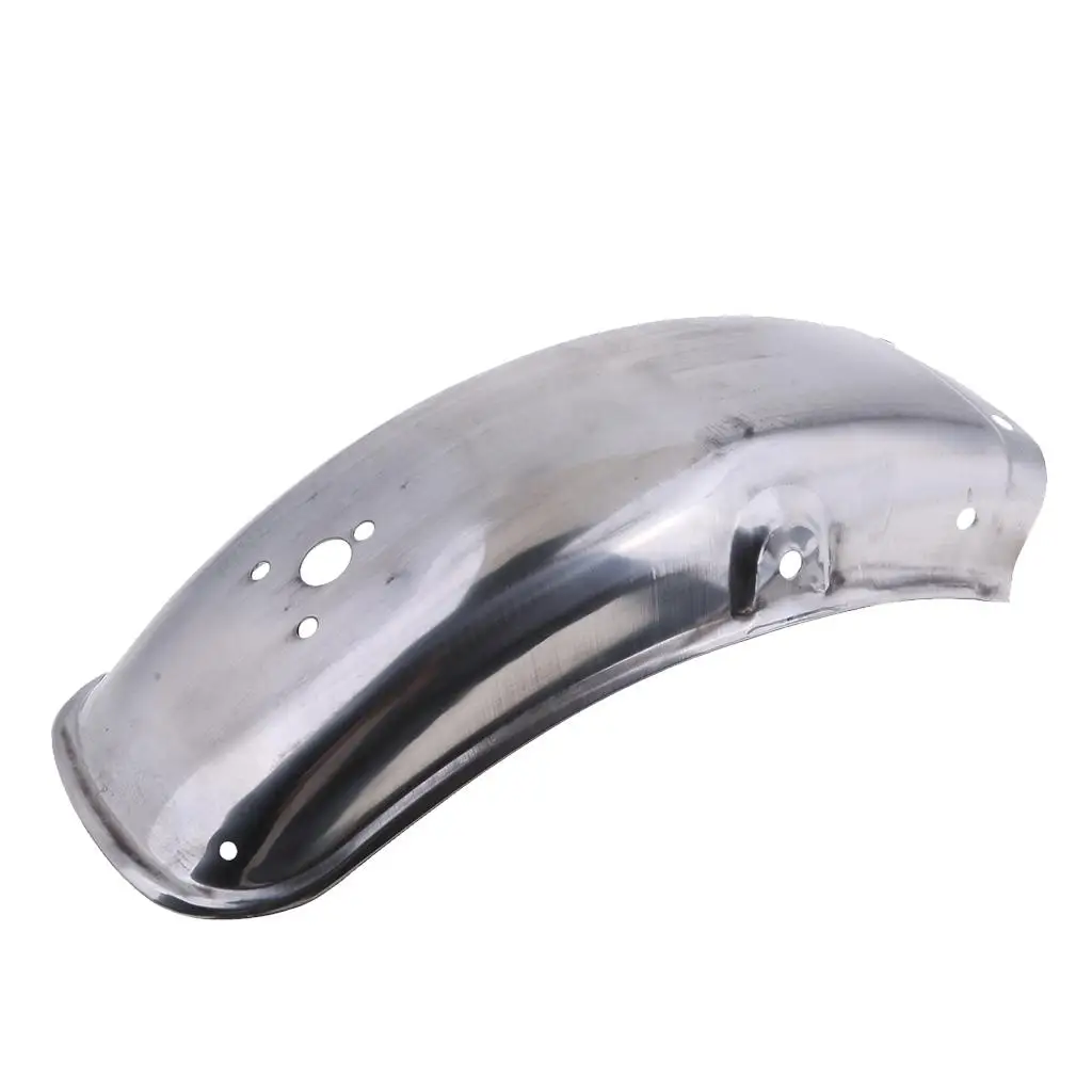 41cm-Stainless-Steel-Chrome-Rear-Wheel-Mudguard-Motorcycle-Motorbike ...