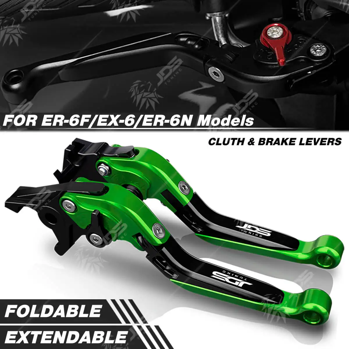 For-Kawasaki-ER6F-EX6-ER6N-NINJA650R-2006-2016-Clutch-Lever-Brake-Lever-Set-Foldable-Adjustable ...