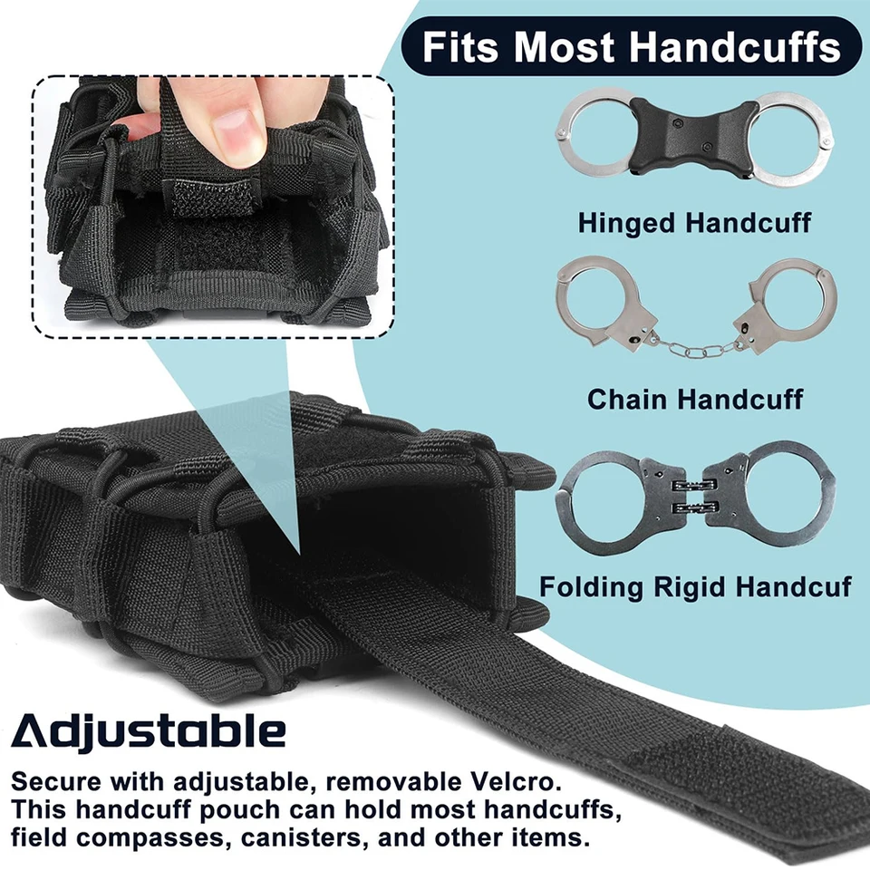 Duty Belt Handcuff Holster Ullnosoo Double Handcuff Case For Duty Belt ...