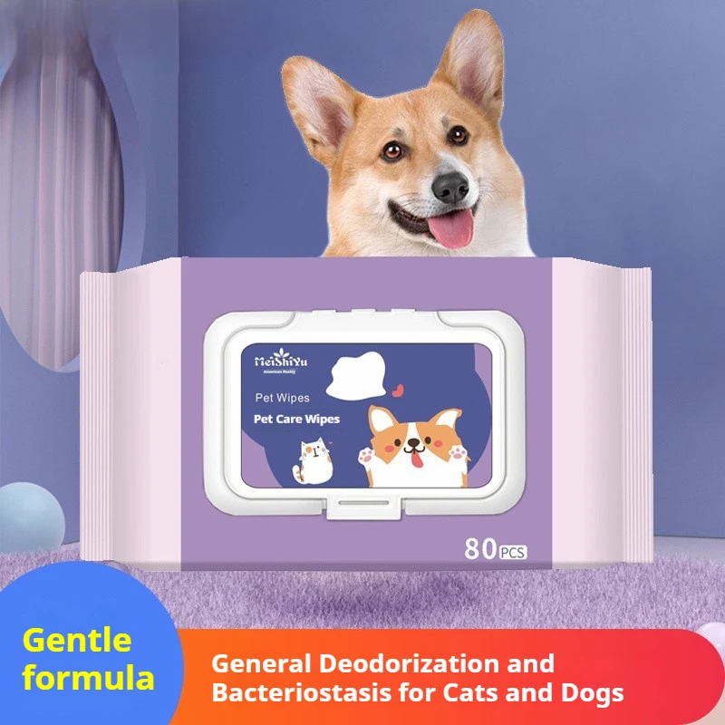 80 Large Packs of Pet Wipes Wipe Cats and Dogs Body, Ears, Eyes To ...
