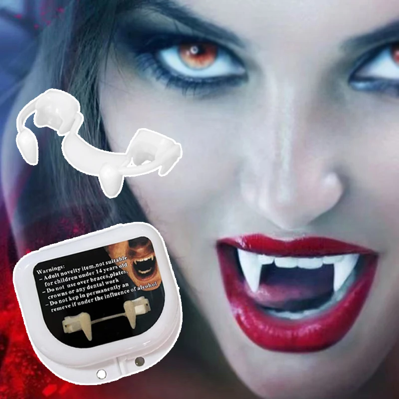 Dientes-de-vampiro-retr-ctiles-para-fiesta-de-Halloween-dientes-de-Lobo ...
