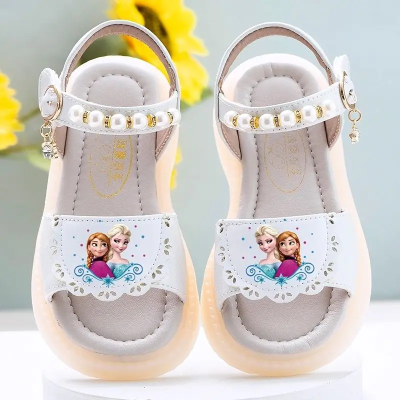 Girls' Sandals Summer Genuine Leather Soft Sole Open Toe Lolita Little ...