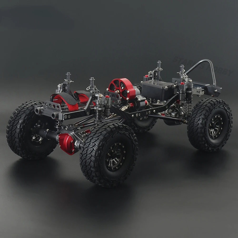 1/10 Rc Crawler All Metal Chassis Set 313mm Wheelbase 4wd Rock Off-road ...