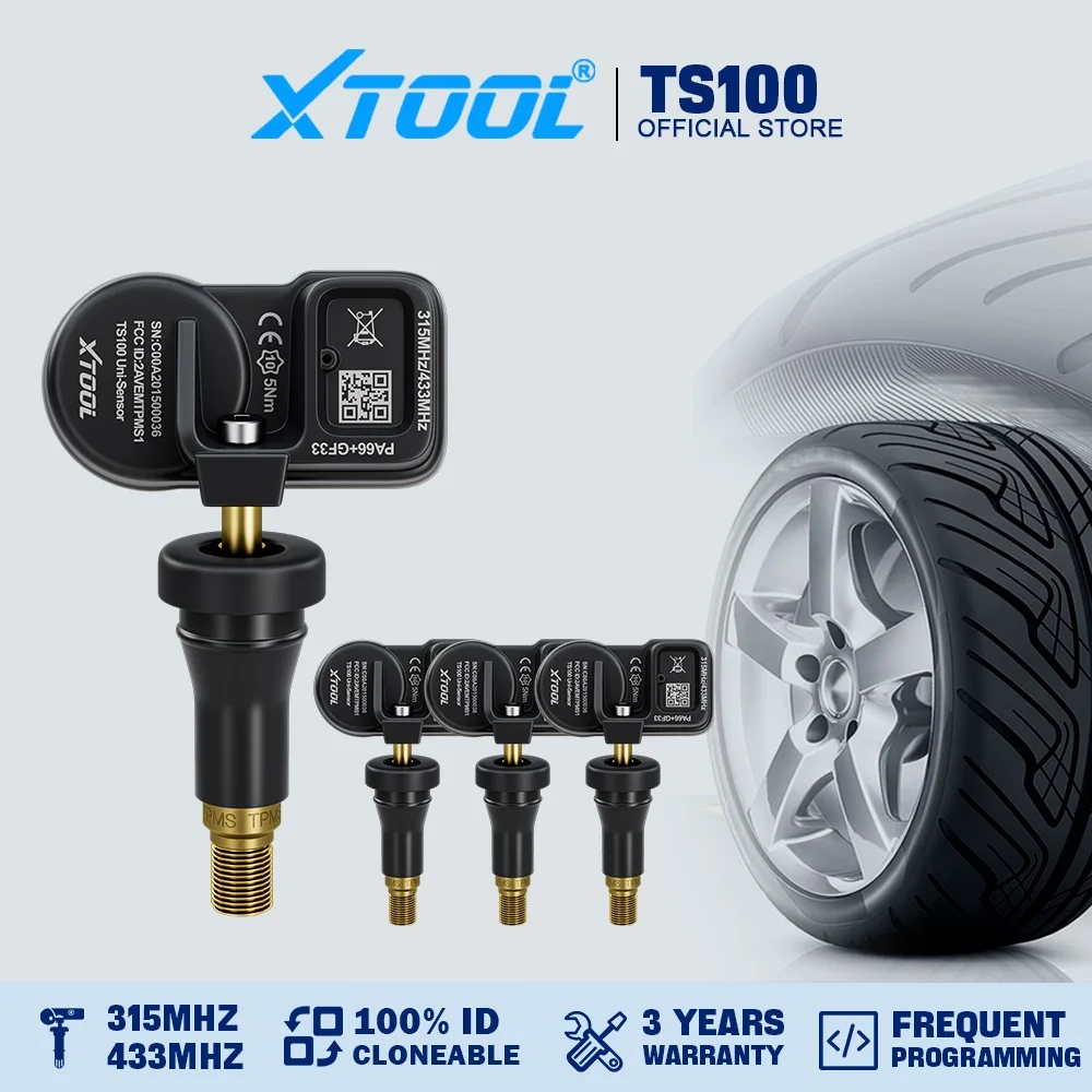 XTOOL-TS100-TPMS-Sensor-Rubber-Version-433MHz-315MHz-Tire-Repair-Tool ...
