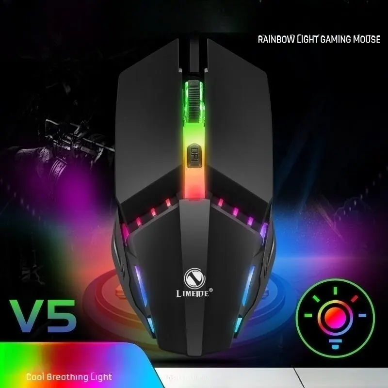 V5-Game-Mouse-Wired-Mechanical-Macro-Mouse-Office-Desktop-Computer ...