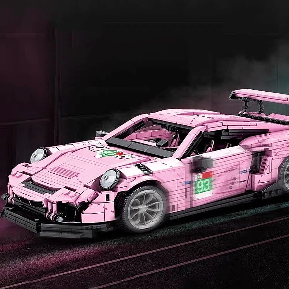 creative-expert-Technic-Sports-Pink-cars-high-tech-moc-Building-Block ...