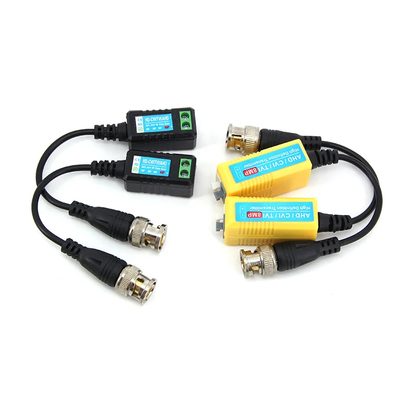 4K-8MP-Passive-Balun-RJ45-CCTV-Video-Balun-BNC-Supply-Power-Connectors ...