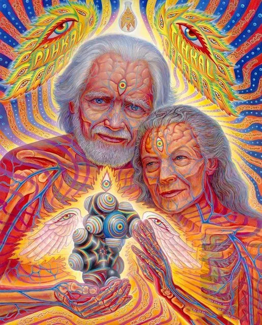 Alex Grey Meditation Poster