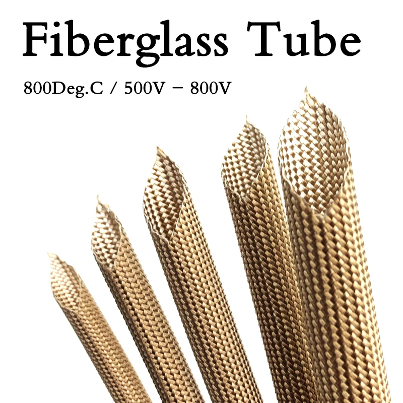 5-10M-Fiberglass-Sleeve-800-Deg-High-Temperature-Braided-Soft-Chemical ...