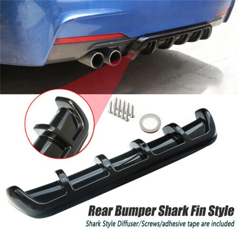 Car Universal Modification Rear Bumper Rear Spoiler Rear Surround Shark Fin Rear Bumper ...