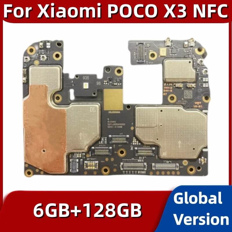 Unlocked MainBoard 128GB For POCO X3 NFC Motherboard Logic Board With ...