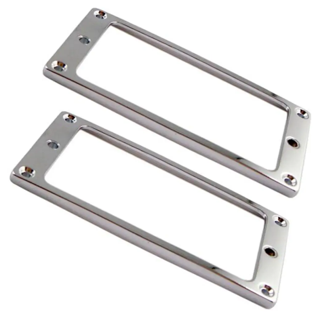 2 Pieces Electric Guitar Pickup Flat Base 4x4mm Metal Replacement ...