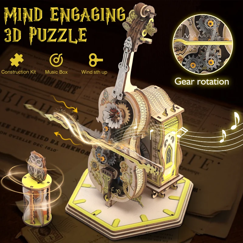 Creative-Magic-Cello-Mechanical-Music-Box-3D-Wooden-Puzzle-Music-Box ...