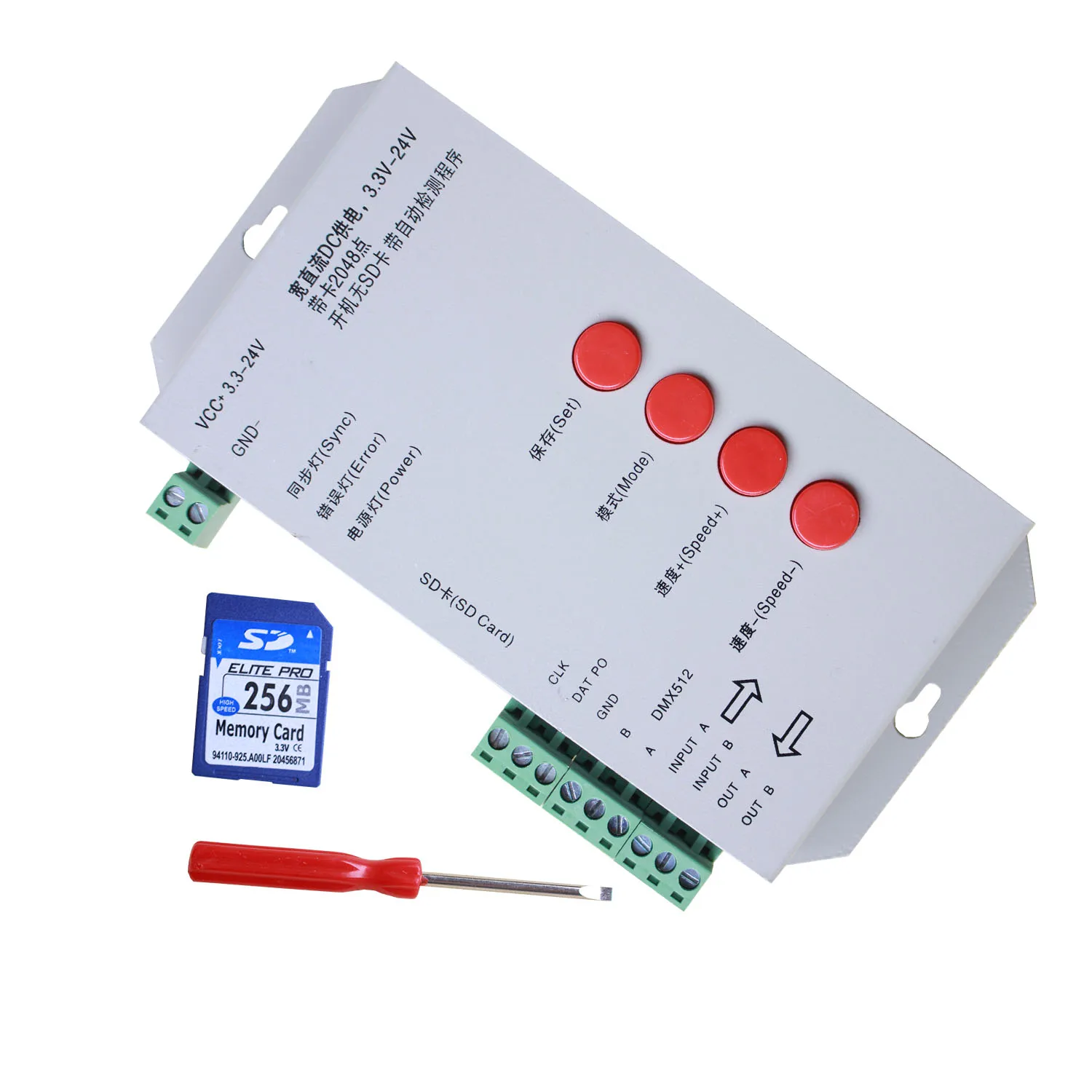 T1000s K1000s controller WS2812B,WS2811,APA102,T1000S WS2813 LED 2048 ...