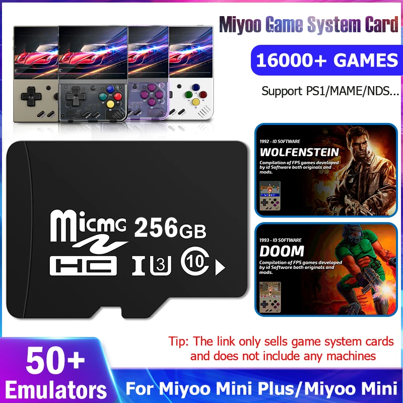 Miyoo-Mini-256GB-Newest-Version-System-Card-16000-games-50-Emulators ...