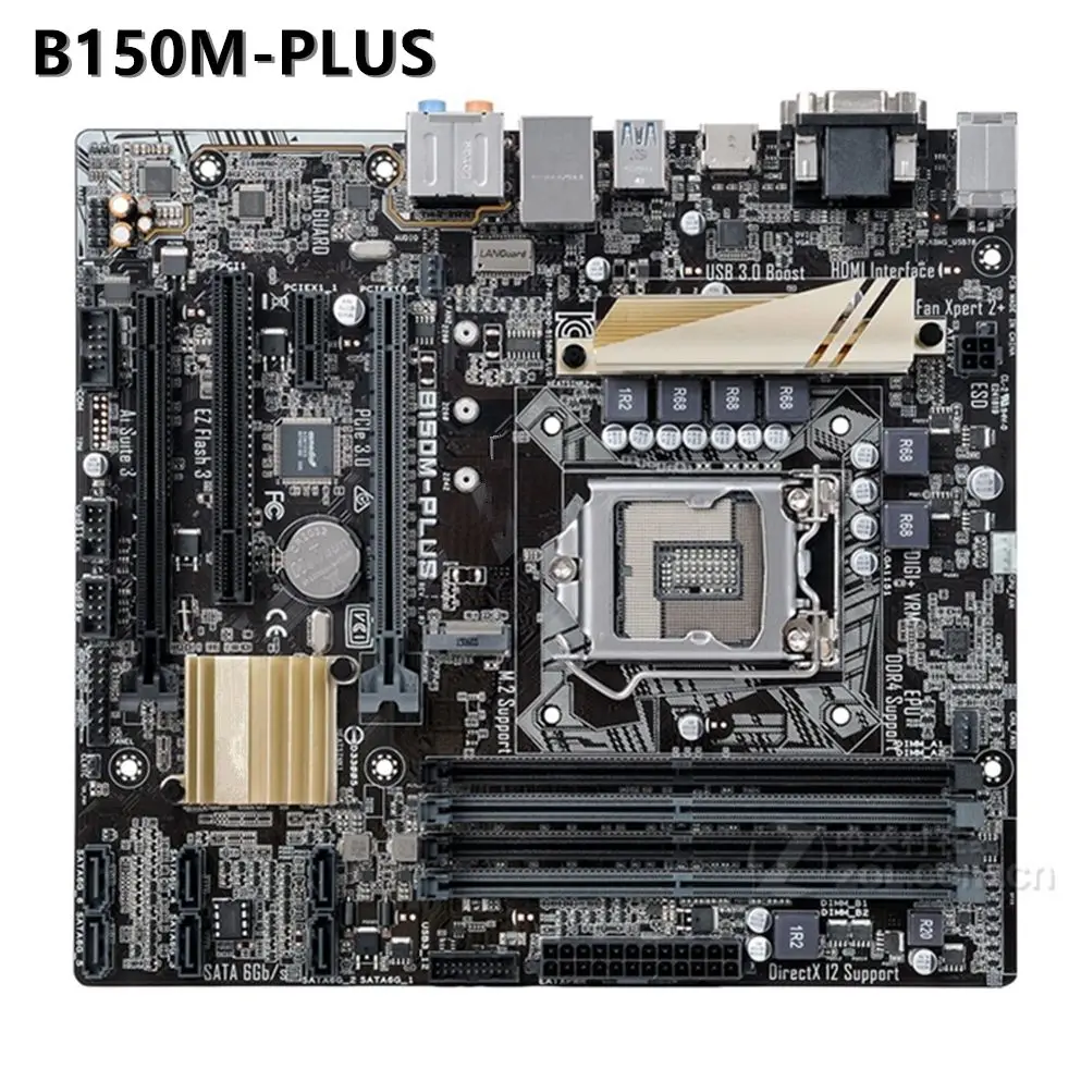 LGA-1151-B150M-PLUS-Motherboard-Para-B150M-PLUS-LGA-1151-DDR4-I3-I5-I7 ...