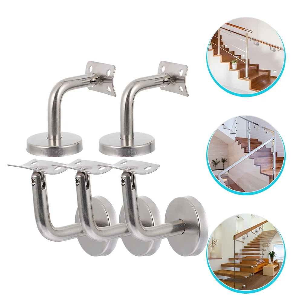 5pcs-Handrail-Railing-Stair-Bracket-Support-Rail-Deck-Shelf-Holder ...