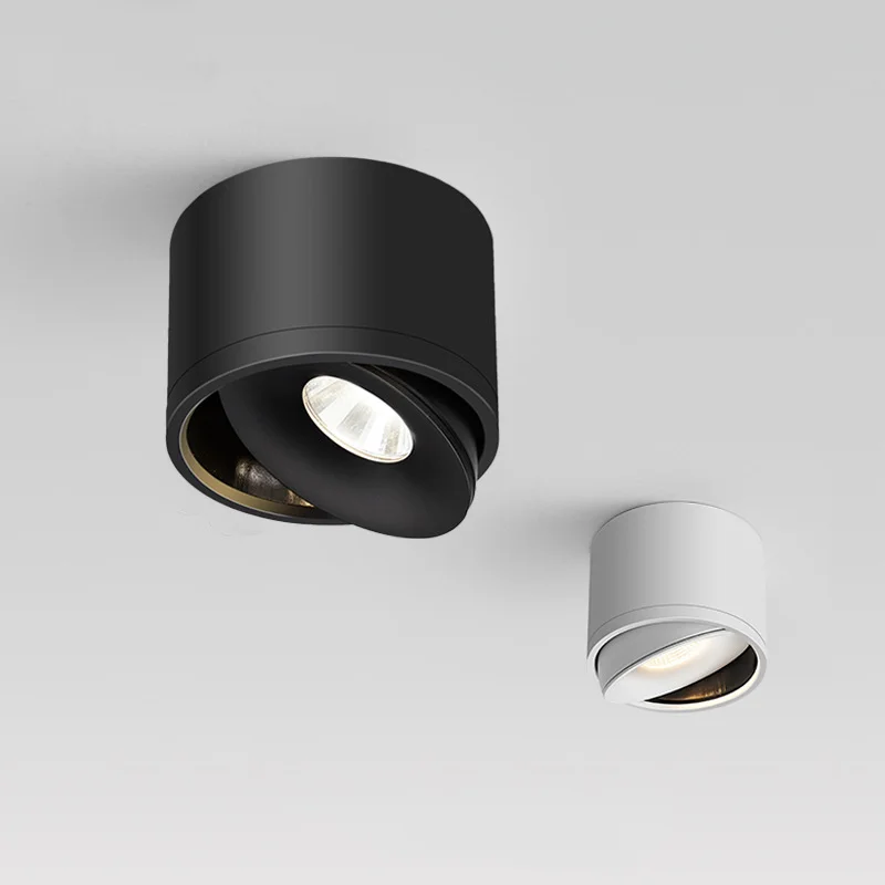 Led Ceiling Light Surface Mounted Black | Surface Mounted Cob Led Light ...