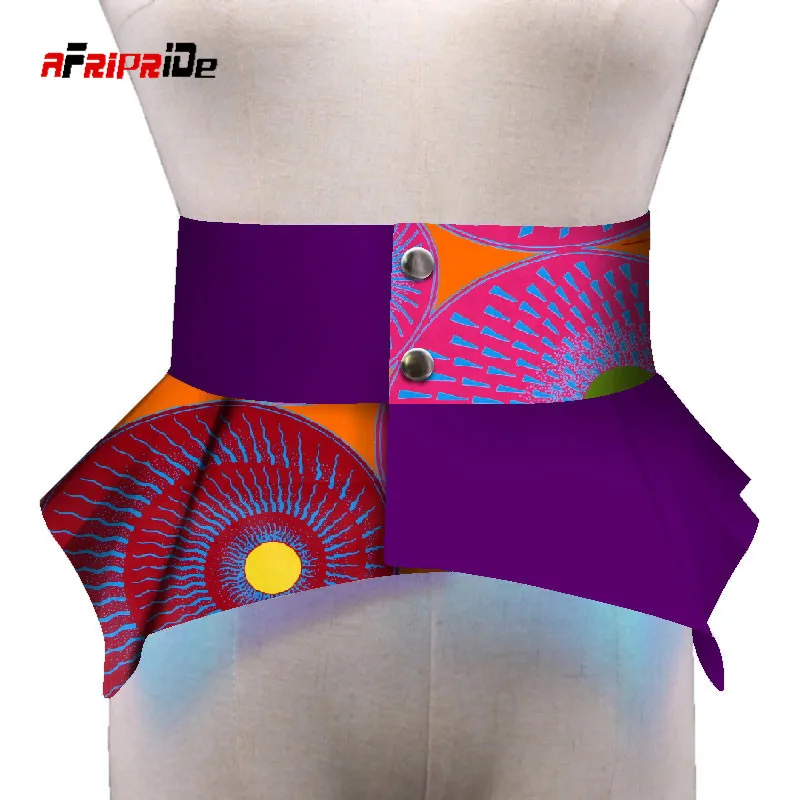 Ankara African Print Waist Corset Belt Button Skirts for Women Gift ...