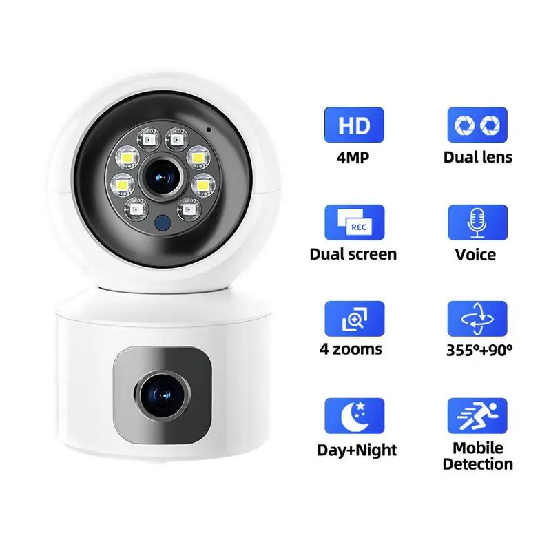 4MP-UHD-Yoosee-APP-Dual-Lens-Full-Color-360Degree-Wireless-PTZ-IP-Dome ...