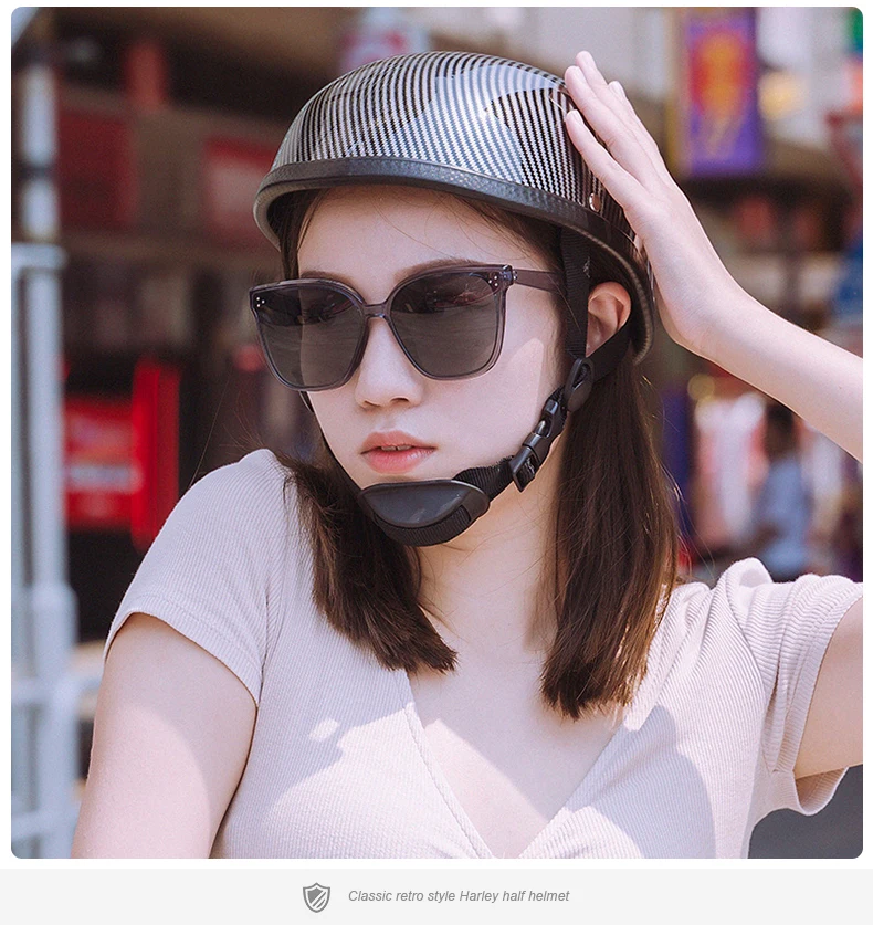 2023 Unisex Retro Motorcycle Helmet Vintage Bike Helmet Ultralight Bike ...