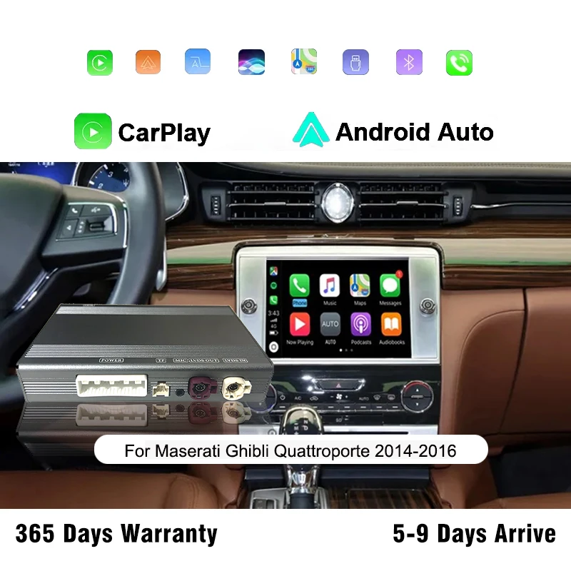 Wireless CarPlay & Android Auto Module Box For Maserati Quattroporte ...