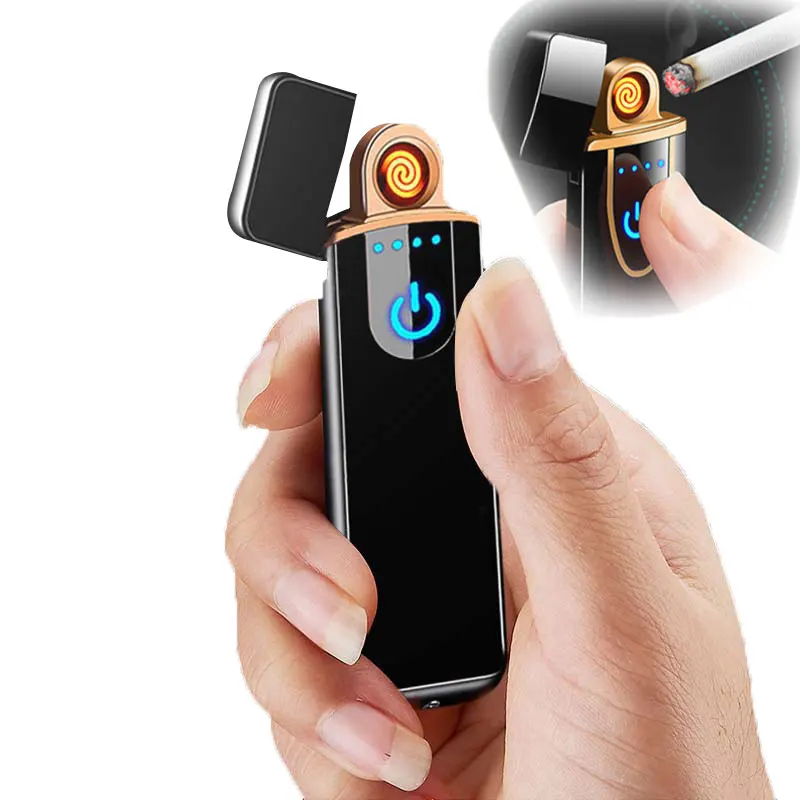 2023-Portable-USB-Electric-Lighters-Windproof-USB-Man-Rechargeable ...