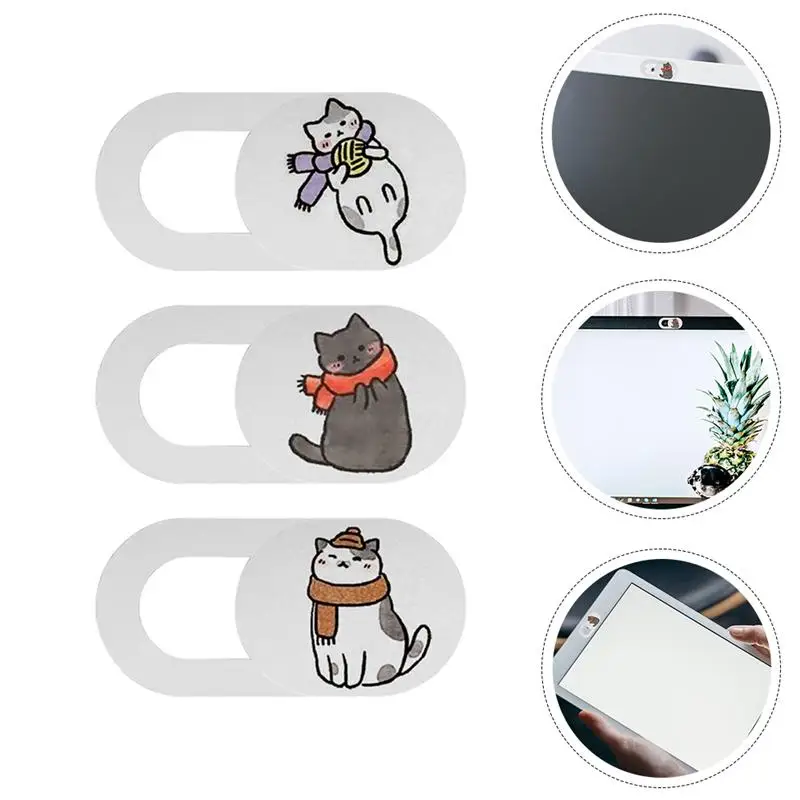 3pcs-Cute-Webcam-Camera-Cover-Phone-Lens-protective-Cover-Camera ...