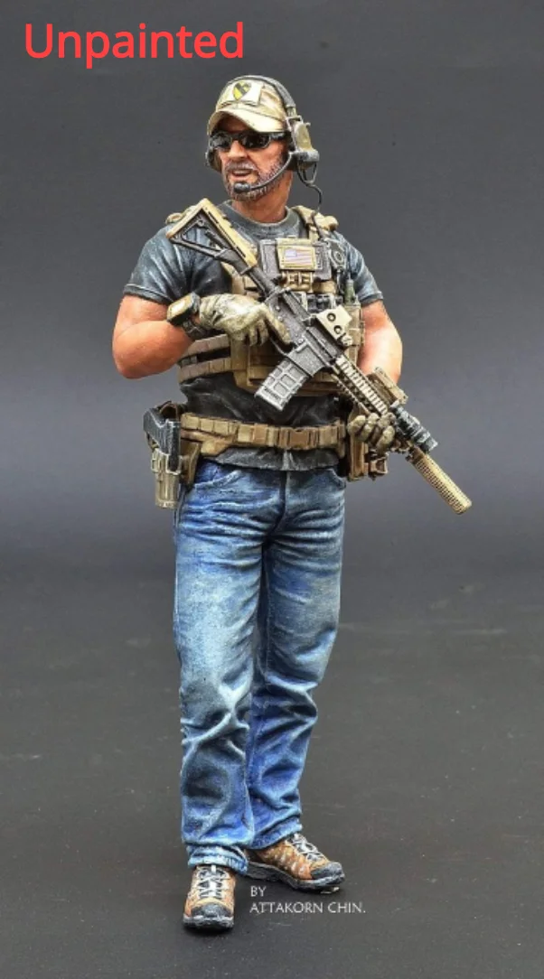 1/16 Schaal Gegoten Hars Figuur Model Montage Kit Resin Soldier Model ...